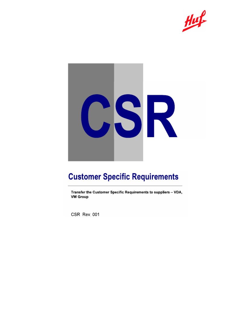 CSR VW Group Vda | PDF