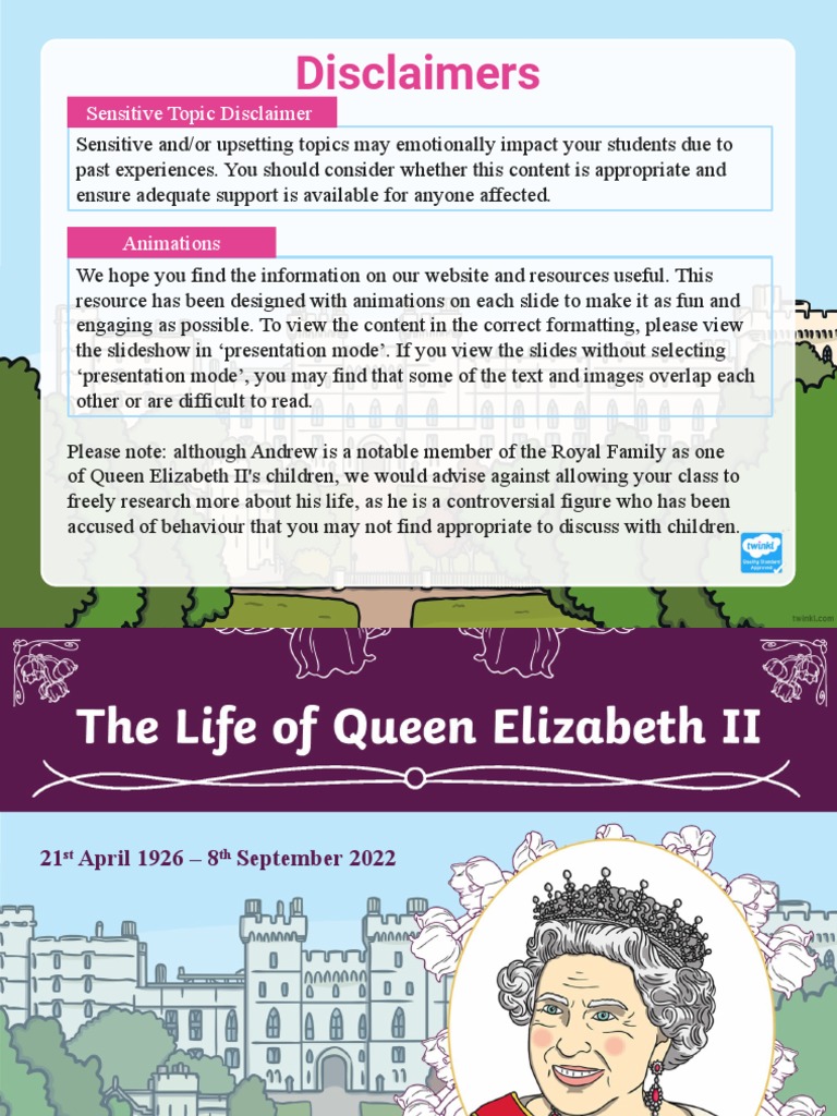 T H 769 Ks1 The Life of Queen Elizabeth II PPT Ver 3 | PDF | Elizabeth Ii | British Royalty