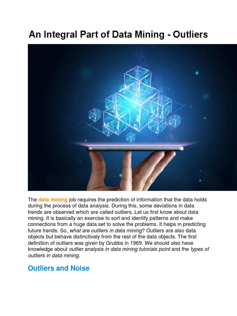 Outlier Analysis In Data Mining Pdf Outlier Cluster Analysis