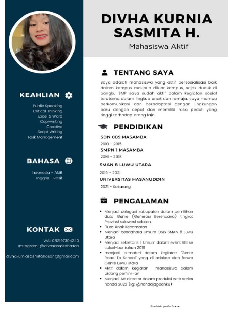 CV - Divha Kurnia | PDF