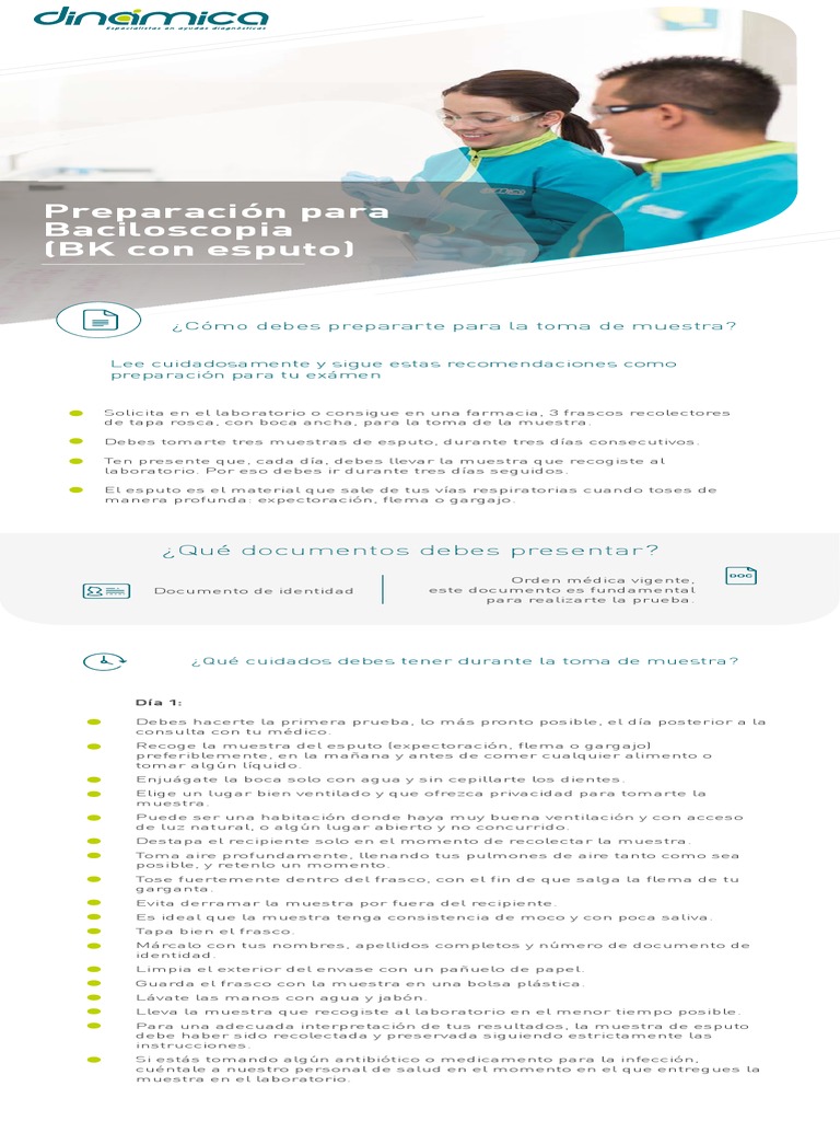 Baciloscopia BK Esputo | PDF | Tos | Laboratorios