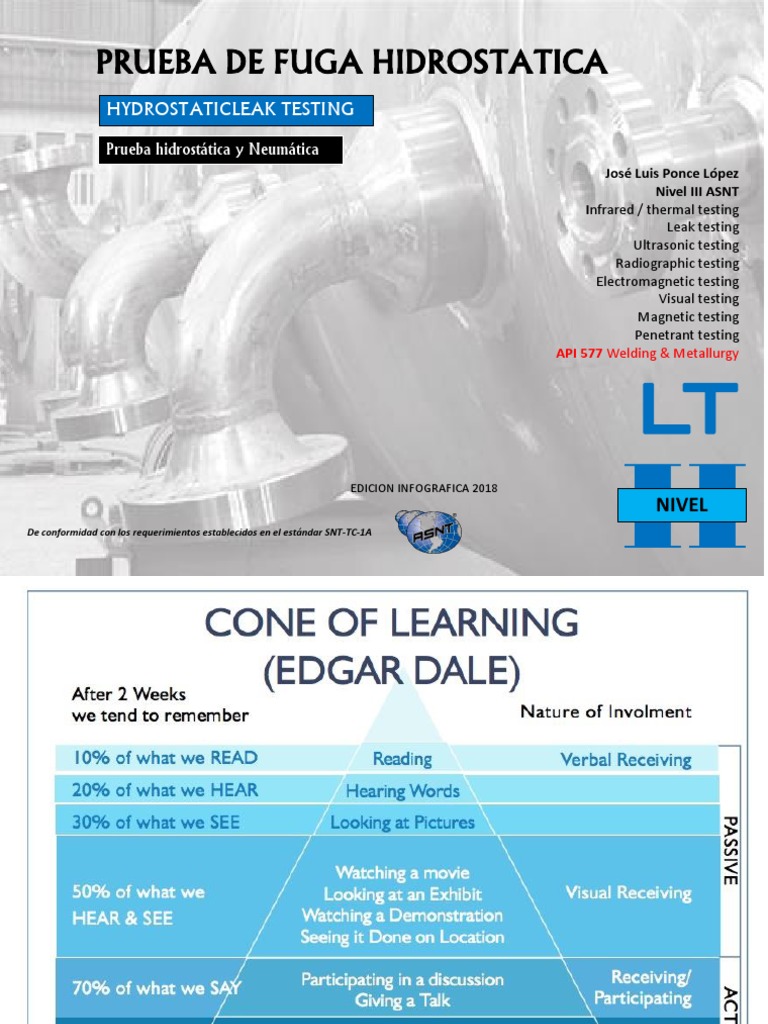 Prueba de Fuga Hidrostática y END | PDF | Gases | Temperatura