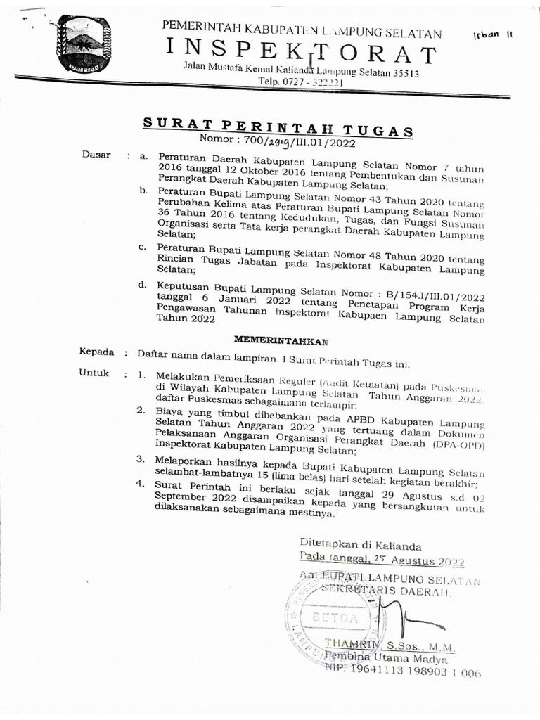 SPT Puskes 29 Agt - 2 SPT 2022 | PDF