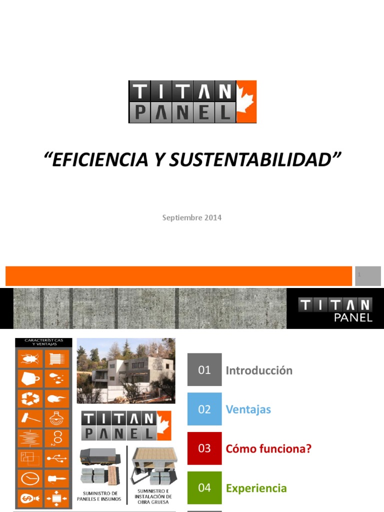 Presentacion Titan Panel | PDF | Hormigón | Materiales