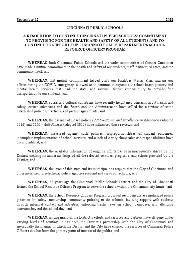 Sro Resolution | PDF