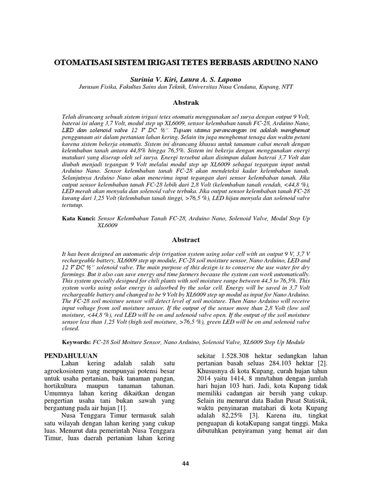 Otomatisasi Irigasi | PDF