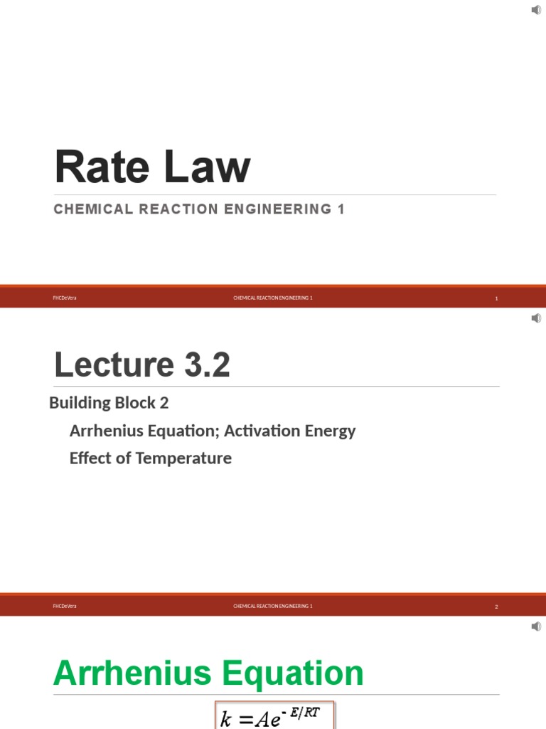3.2 Rate Law | PDF | Activation Energy | Chemical Reactions 3.2 Rate Law | PDF | Activation Energy | Chemical Reactions