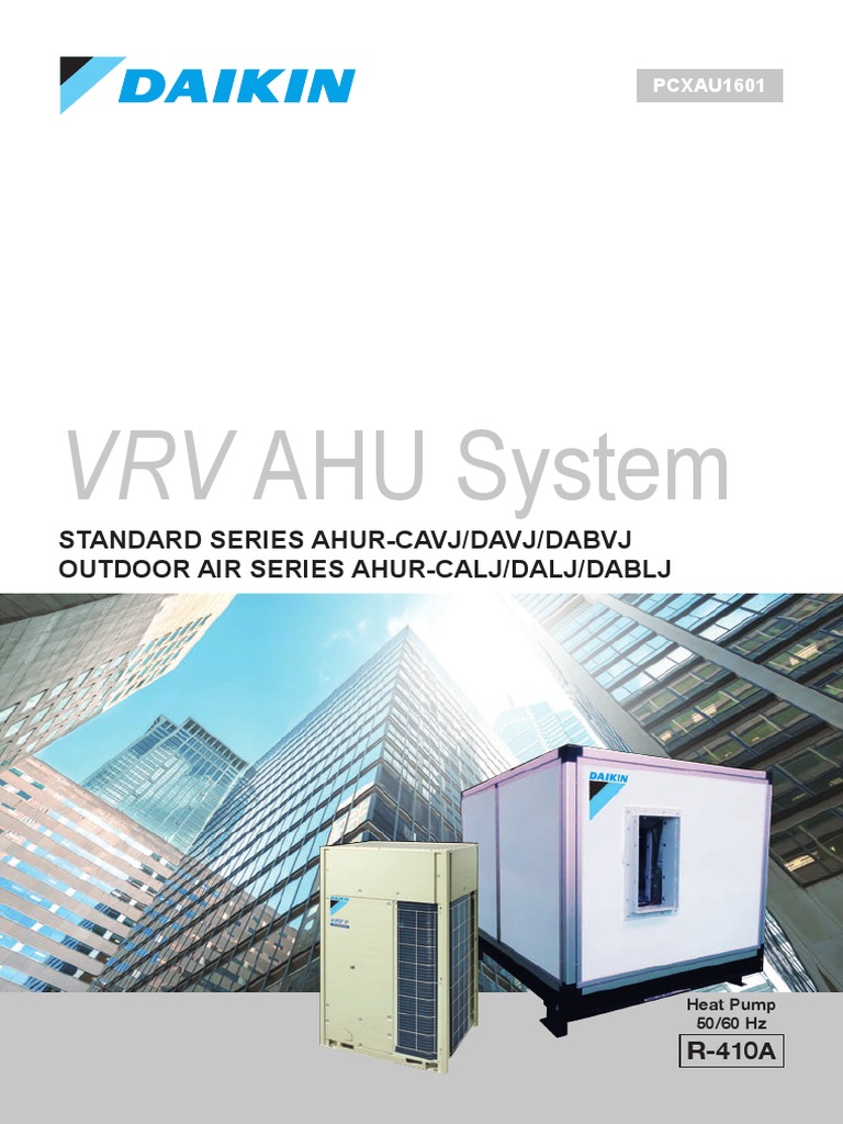 Daikin VRV AHU System Overview | PDF | Heat Pump | Thermal Insulation