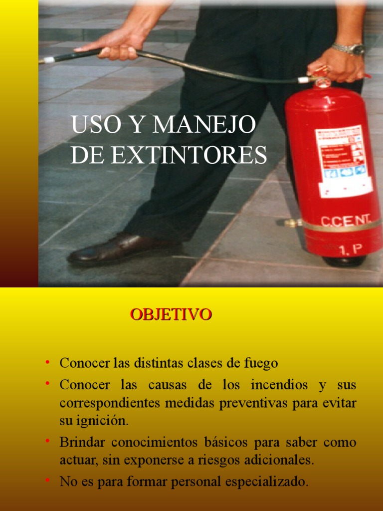 de Uso de Extintor | Descargar gratis PDF | Incendios | Materiales