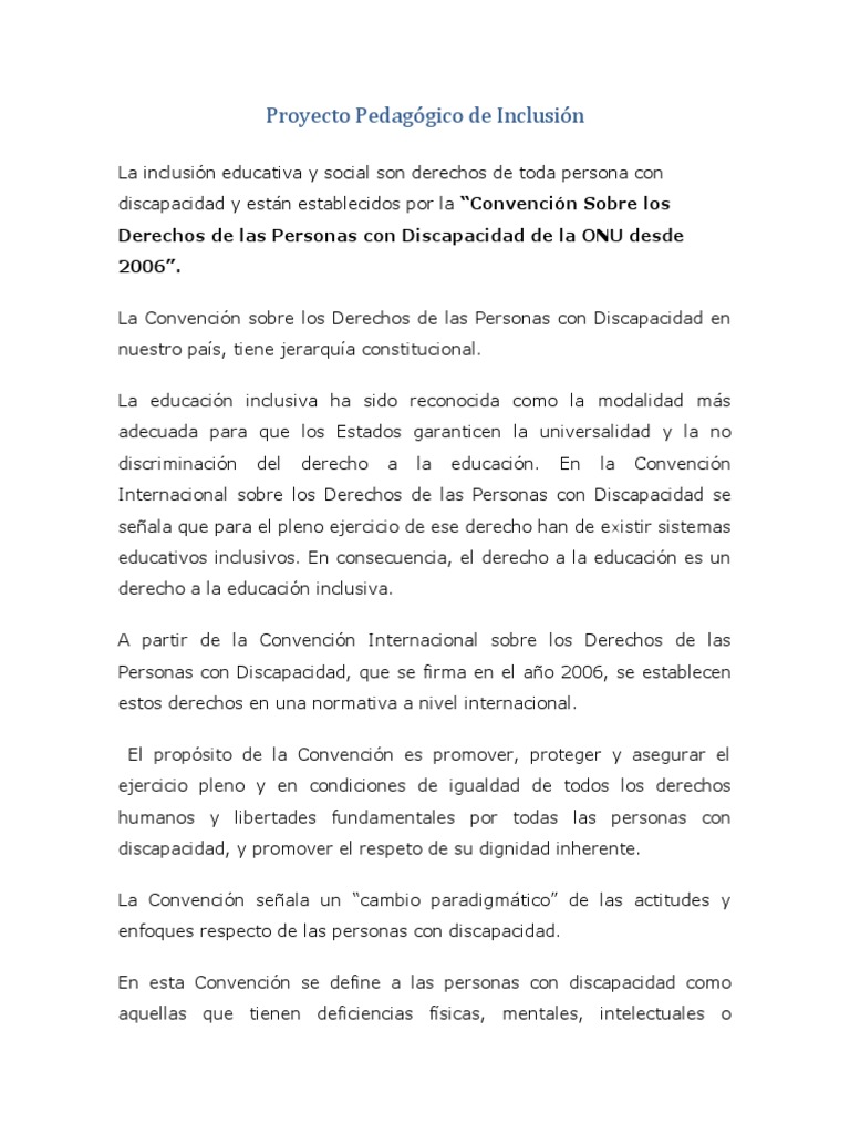 PPI CyD | PDF | Invalidez | Inclusión (Educación)
