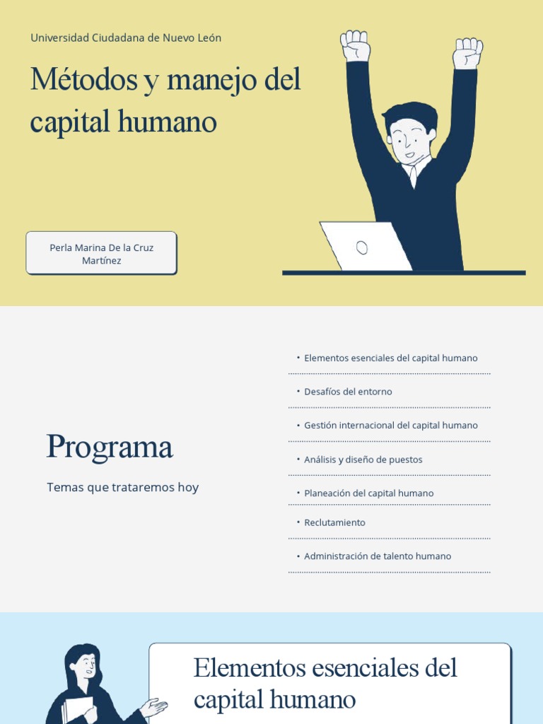 Metodos y Manejo Del Capital Humano | PDF | Gestión de recursos humanos | Capital humano