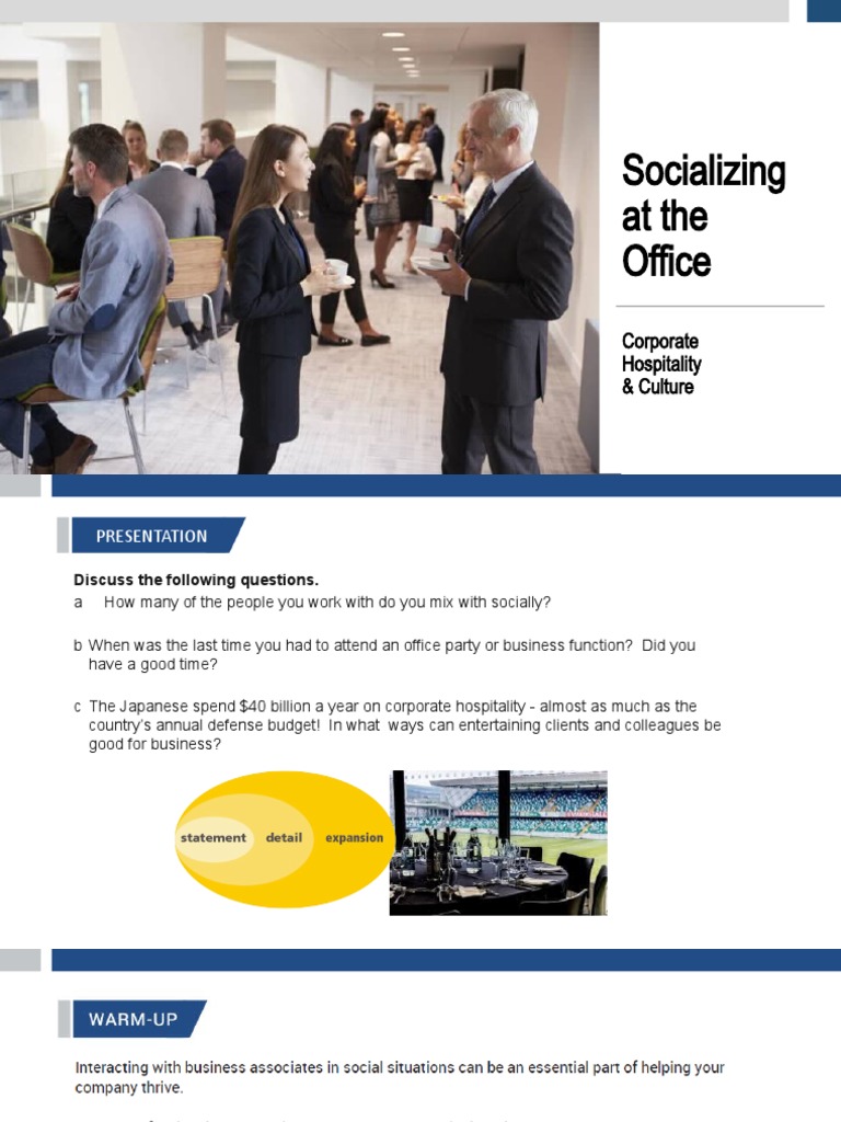 Socializing at The Office - BF | PDF