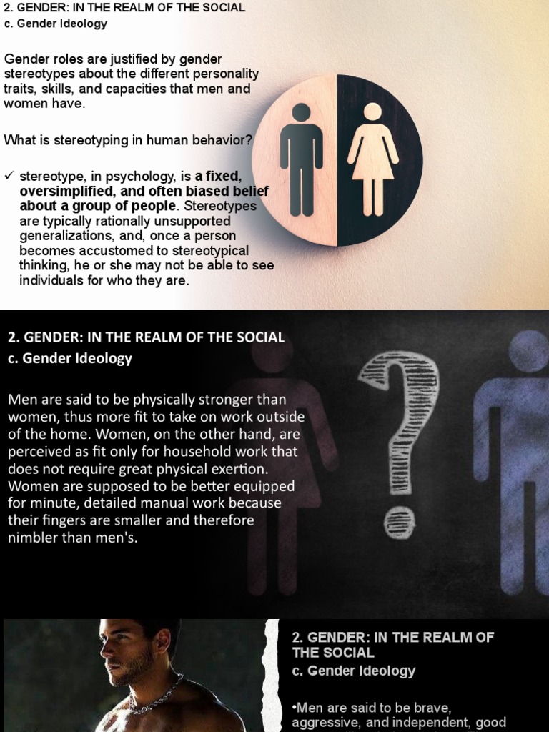 Understanding Gender Ideology and Stereotypes | PDF | Gender Studies ...