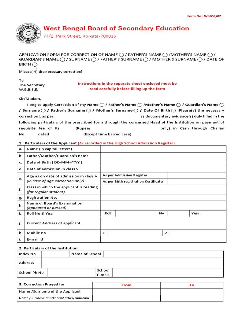West Bengal Board of Secondary Education | PDF | Birth Certificate | Justice