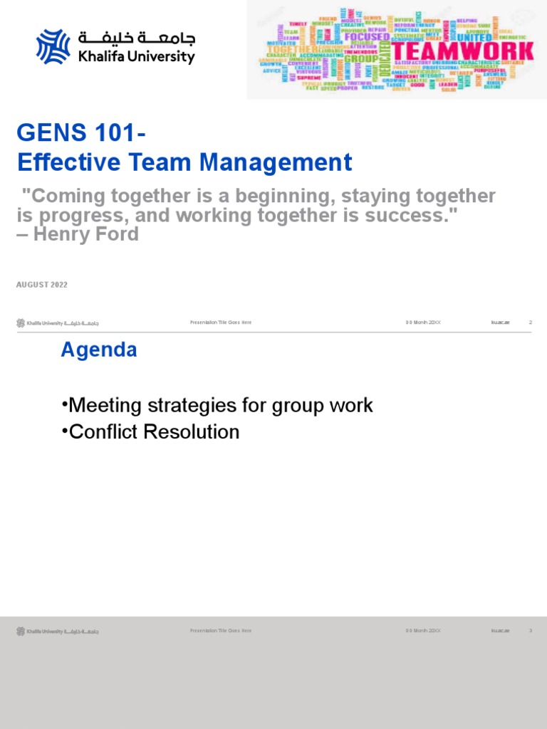 Week 3 - 3A Effective Team Management Strategies | PDF | Group Decision ...