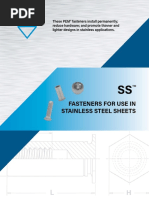 Self-Clinching Nut Data Sheet (PEM) | PDF | Nut (Hardware) | Screw