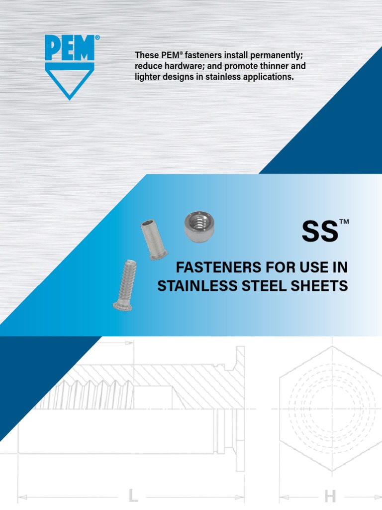 PEM - Stainless Steel Data | PDF | Stainless Steel | Screw