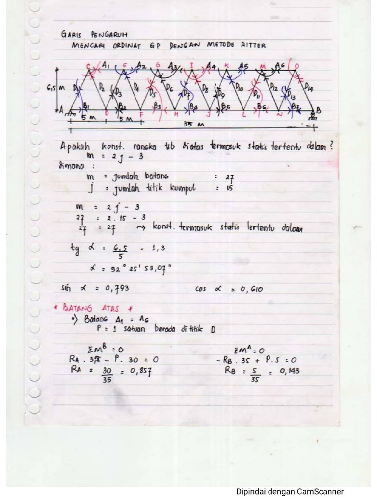 Contoh Soal Statika 2 | PDF