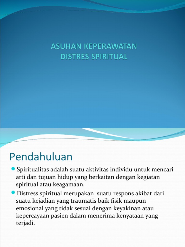 Distress Spiritual | PDF