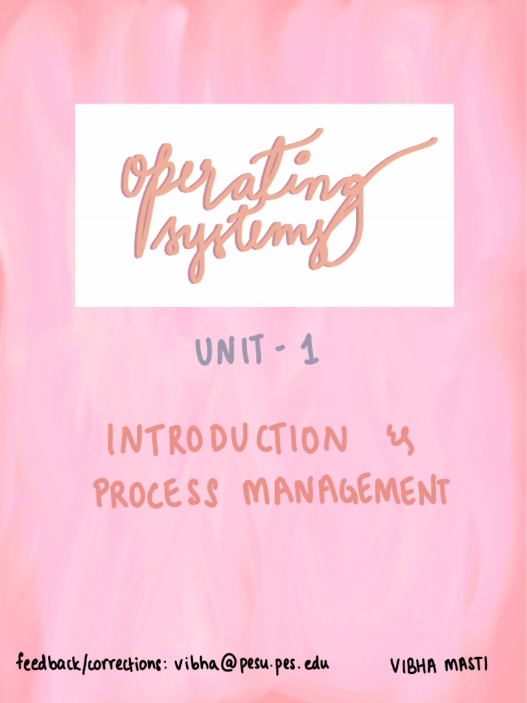 OS Unit 1 | PDF | Process (Computing) | Random Access Memory