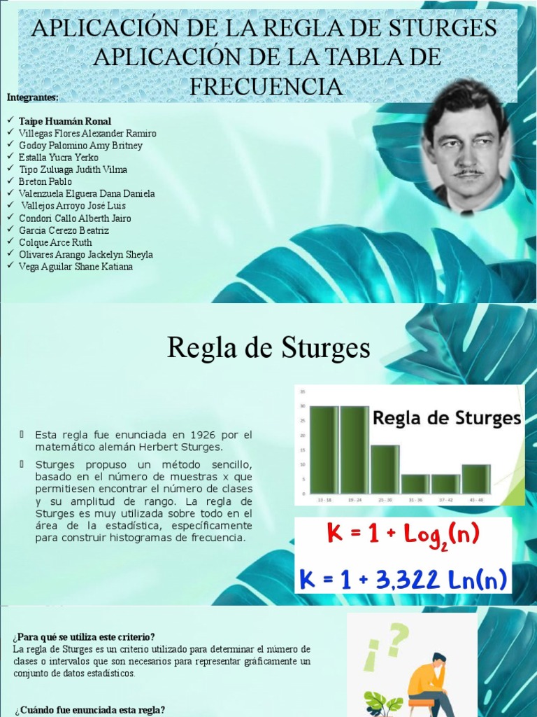 Regla de Sturgues-1 | PDF | Frecuencia | Estadísticas