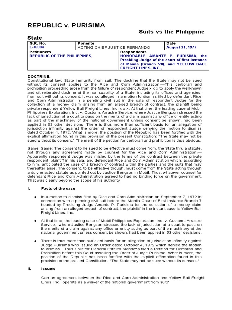 Republic V Purisima 78 SCRA 470 (1977) | PDF