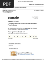 Dominos Pizza Bill | PDF | Pizza