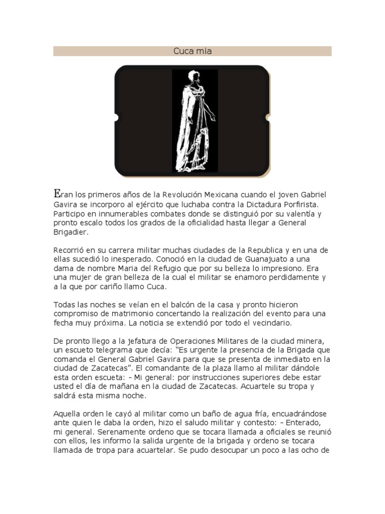 La Leyenda de Cuca Mía en Durango | PDF | Oficial general | Militar