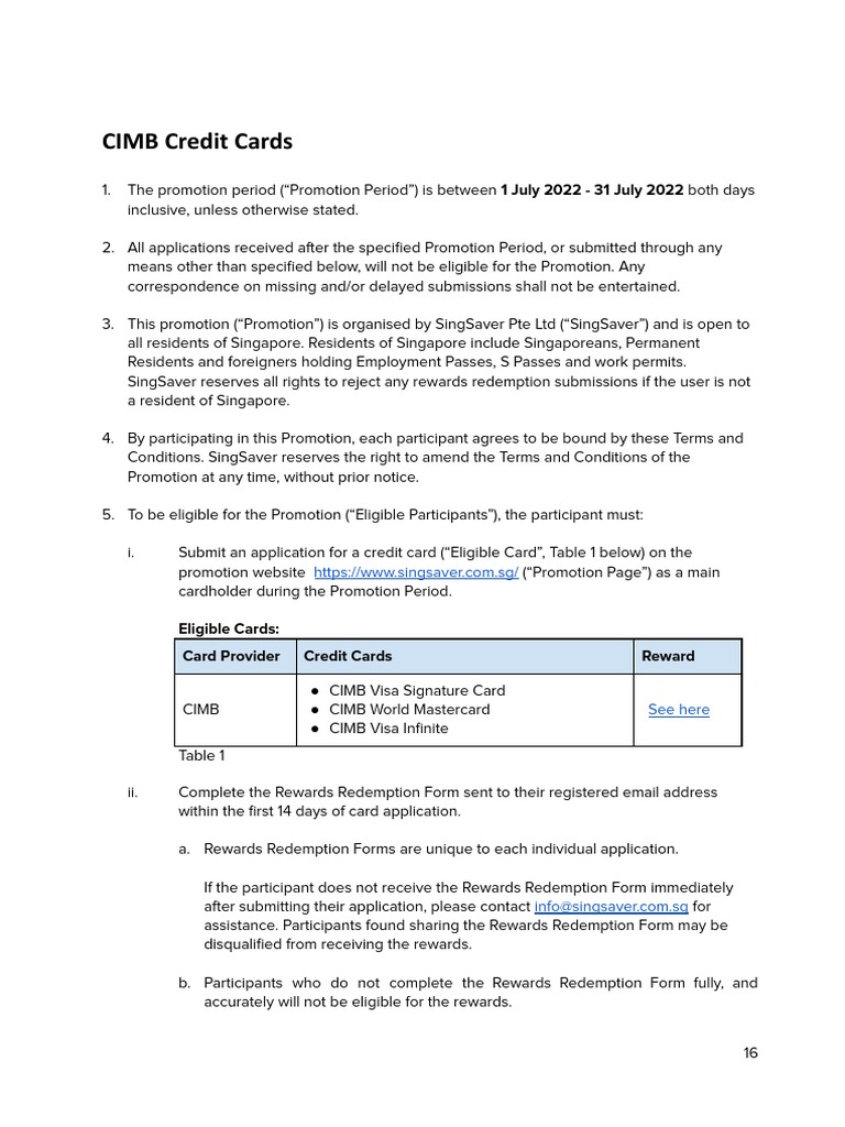 Singsaver CIMB | PDF | Payments | Stored Value Card
