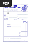 Hotel Lodge Bill Format Template | PDF | Receipt | Commerce