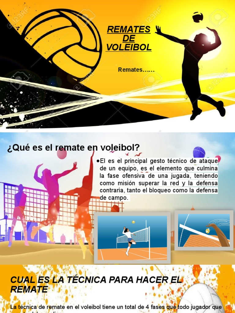 Remates Del Voleibol | PDF | Vóleibol | Deportes atléticos