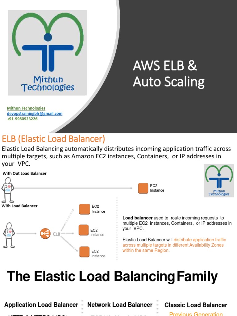 4 - AWS ELB & Auto Scaling | PDF | Internet Protocol Suite | Load Balancing (Computing)