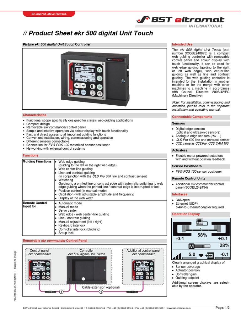 EKR 500 Digital Unit Touch Overview | PDF | Programmable Logic ...