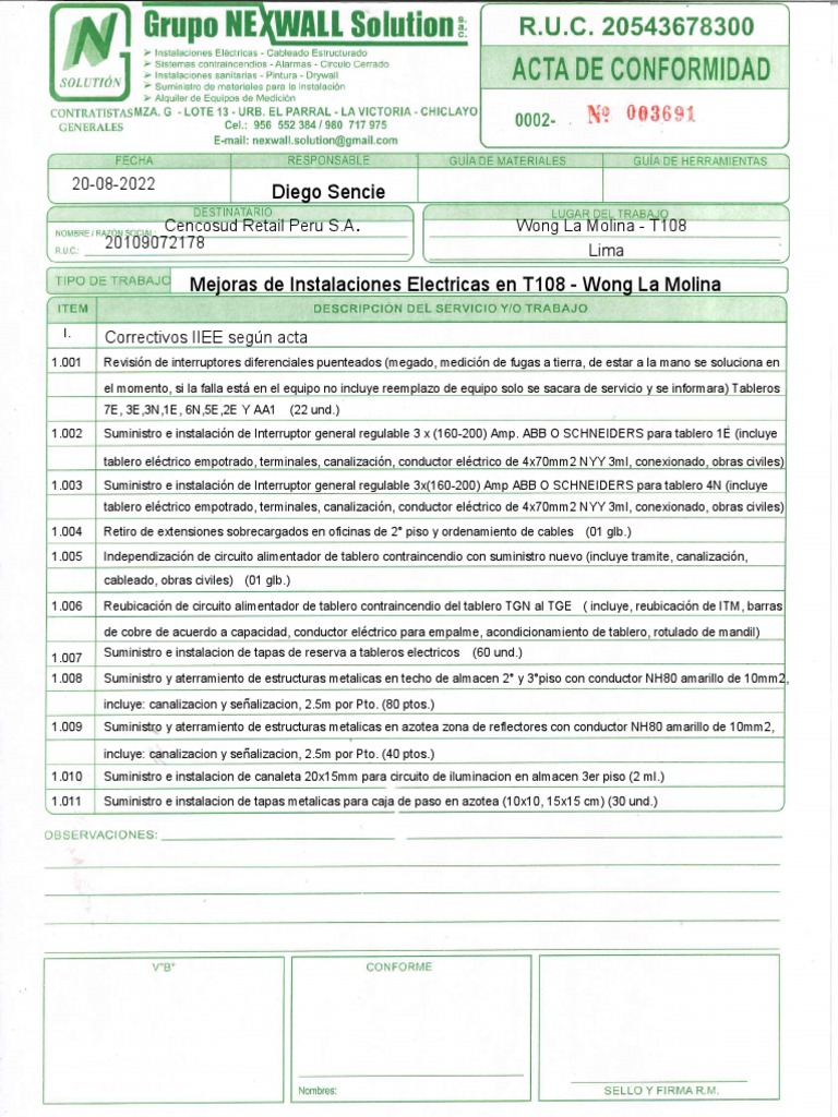 Instalaciones Eléctricas T108: Mejoras y Tapas | PDF | Electricidad ...