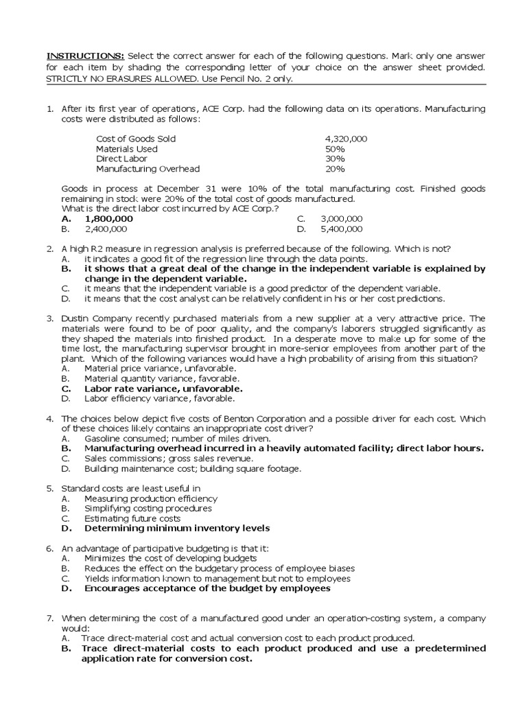 Management Advisory Services - Final | PDF | Regression Analysis | Inventory