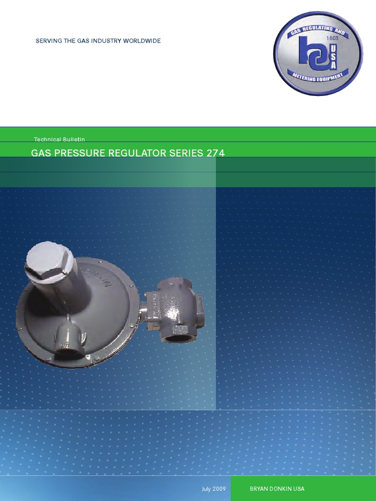 Model 274 Gas Regulator Overview | PDF | Valve | Gases