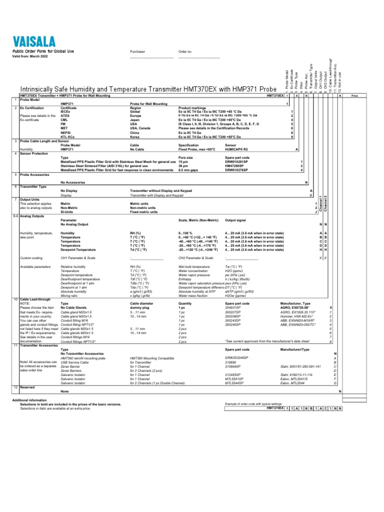 Mit-171 - Hmt370ex - HMP375 | PDF | Personal Computers | Humidity