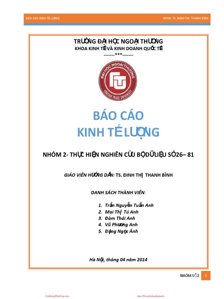 Kinh-Te-Luong - Le-Kim-Long - Bao-Cao-Ktl-Nhom-2 - (Cuuduongthancong - Com) | PDF
