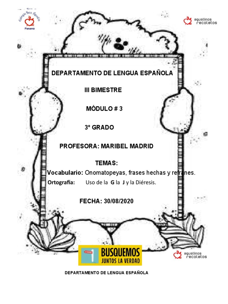 3deg Espanol Modulo 3 Iii Bimestre Pdf Lengua Española Ciencia