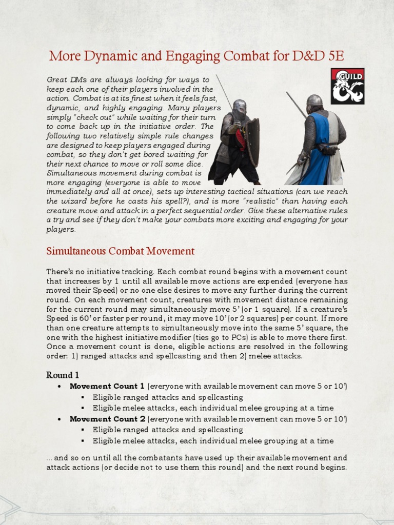 488514-More Dynamic and Engaging Combat For DD 5E | PDF | Tabletop ...