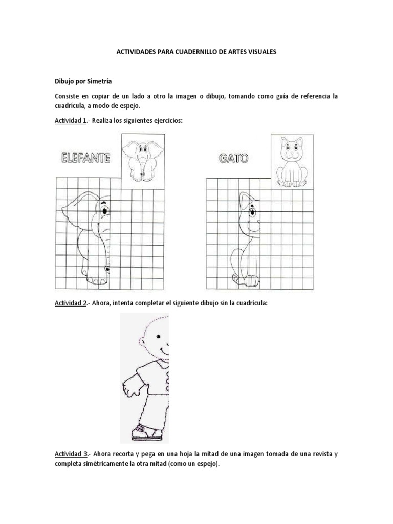 Actividades para Cuadernillo de Artes Visuales | PDF