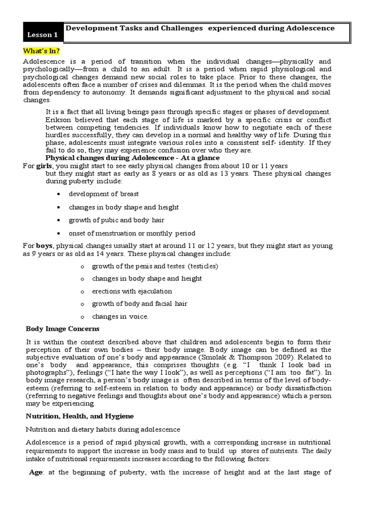 Module 3 Lesson 1 3 Pdf Adolescence Sexually Transmitted Infection