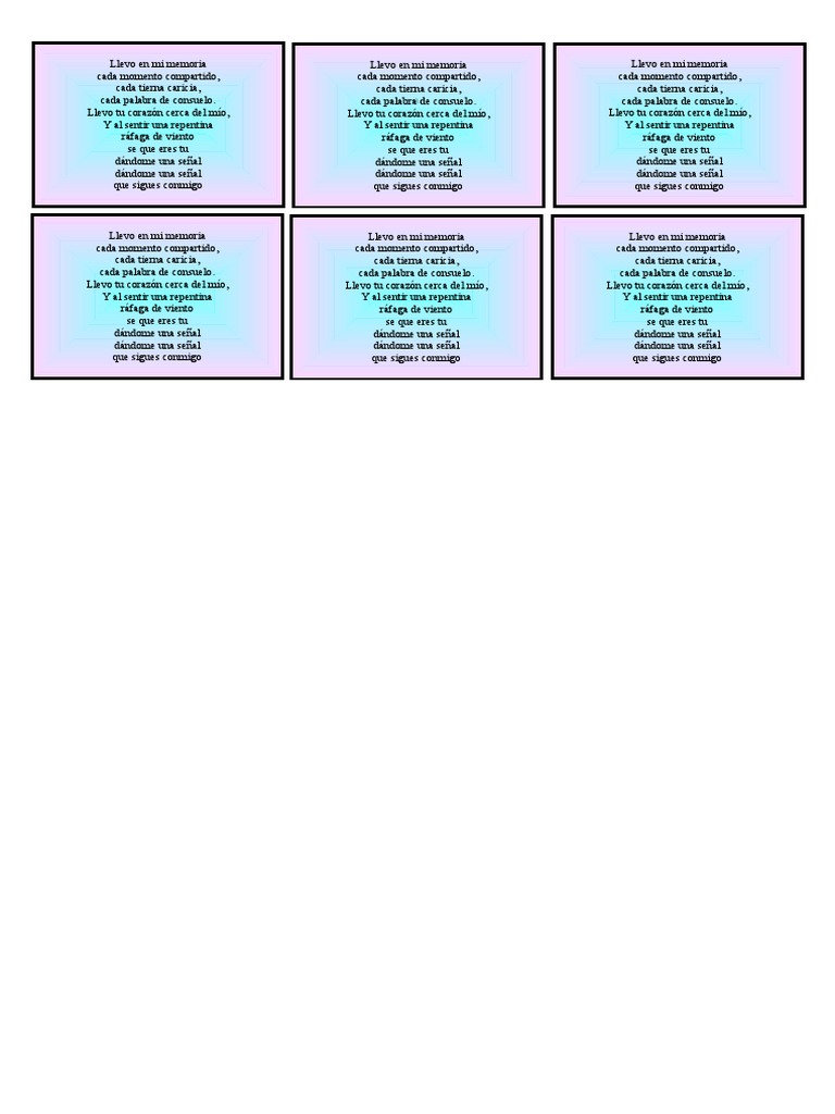 Tarjeta de Recuerdo | PDF