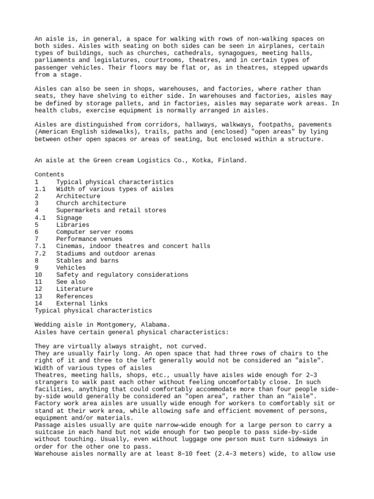 Aisle | PDF | Aisle | Christian Architecture