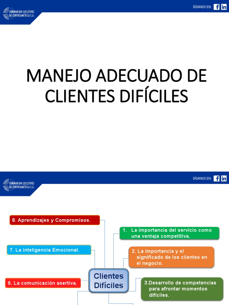 Manejo Adecuado De Los Clientes Dificiles Pdf Las Emociones Empatía
