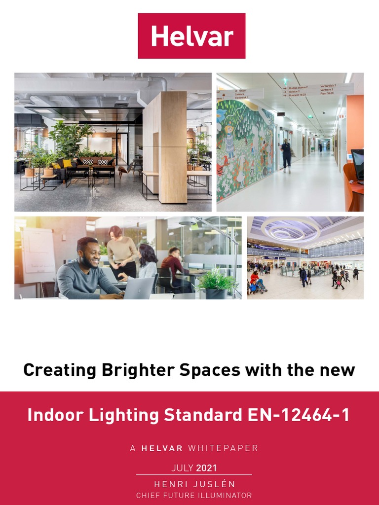 EN12464-2021 Helvar Indoor Lighting Standard Whitepaper | PDF ...
