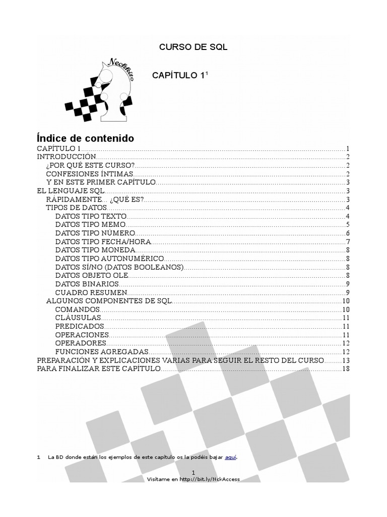 SQL01 | PDF | SQL | Recuperación de información