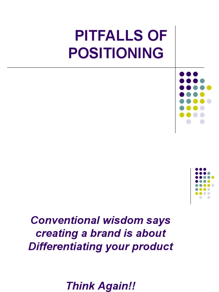 Pitfalls in Brand Positioning Strategies | PDF | Brand | Marketing