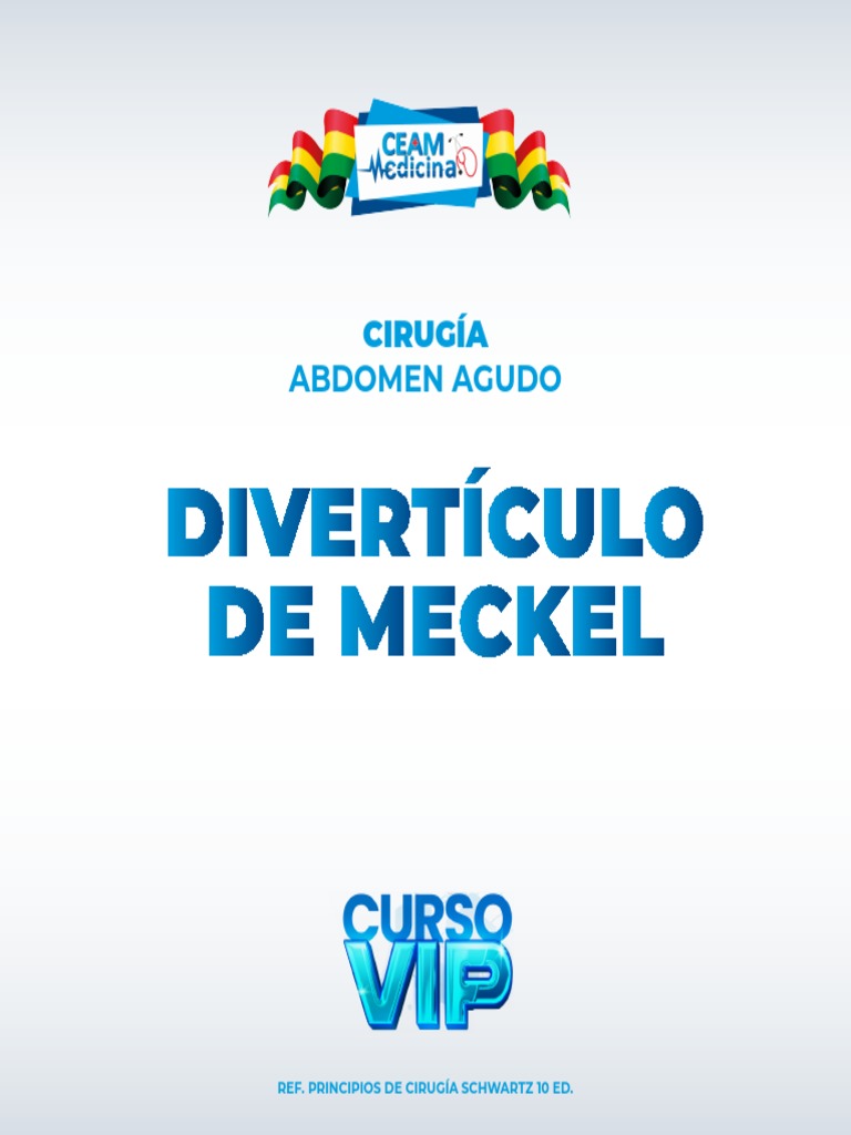 Divertículo de Meckel: Diagnóstico y Tratamiento | PDF | Tracto ...