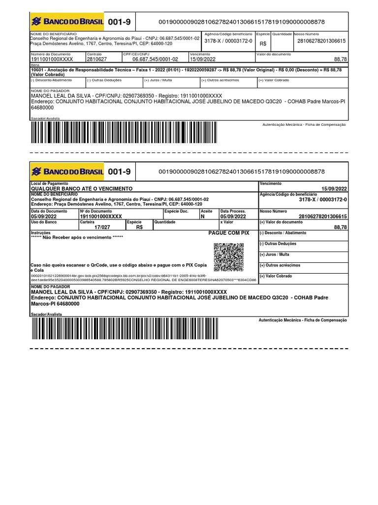 Boleto | Download grátis PDF | Serviços (economia) | Bancos